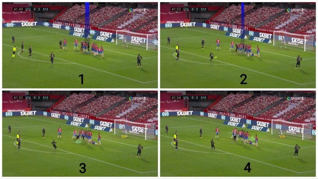Set-Pieces: Different ways to distract goalkeepers during direct free-kicks